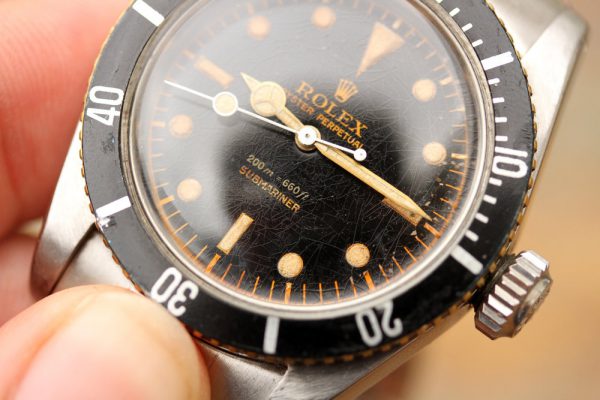 1958 Rolex Submariner 5510 "Big Crown" 2-Line Dial - Lunar Oyster ...