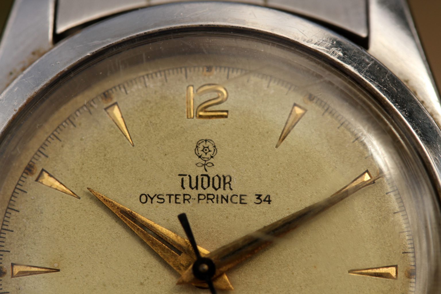 1950's Tudor Oyster Prince 34 ref. 7909 "Automatic, 34mm Rose Dial ...