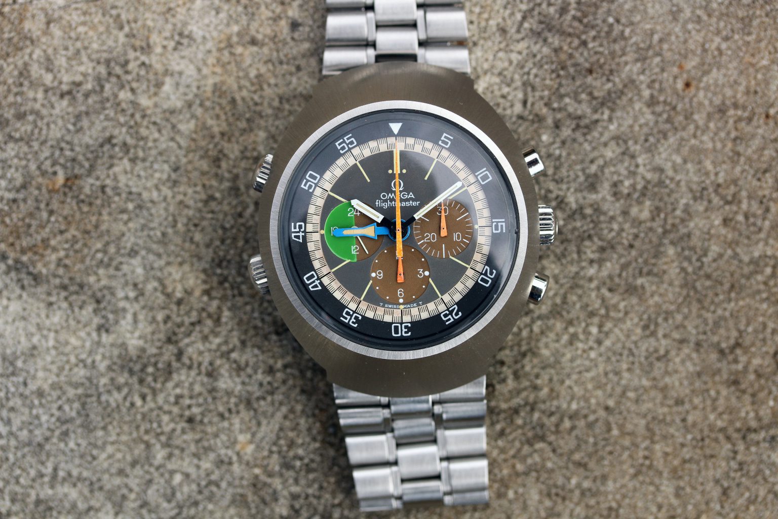 1969 Omega Flightmaster ref. 145.013 “First Generation, Serviced ...