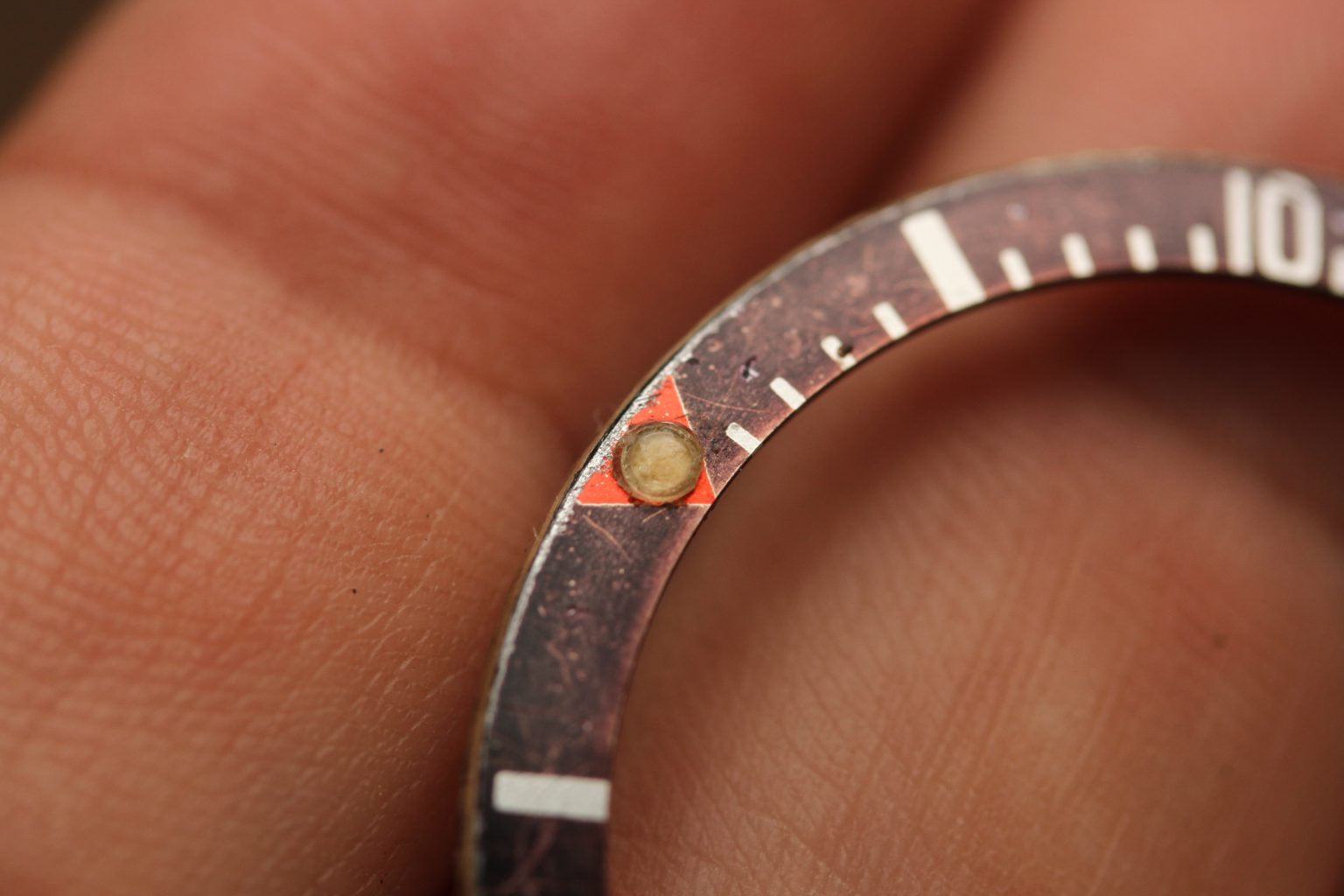 1950's Vintage Rolex "Red Triangle" Hash Bezel for 6538/5510/6536/5508 ...
