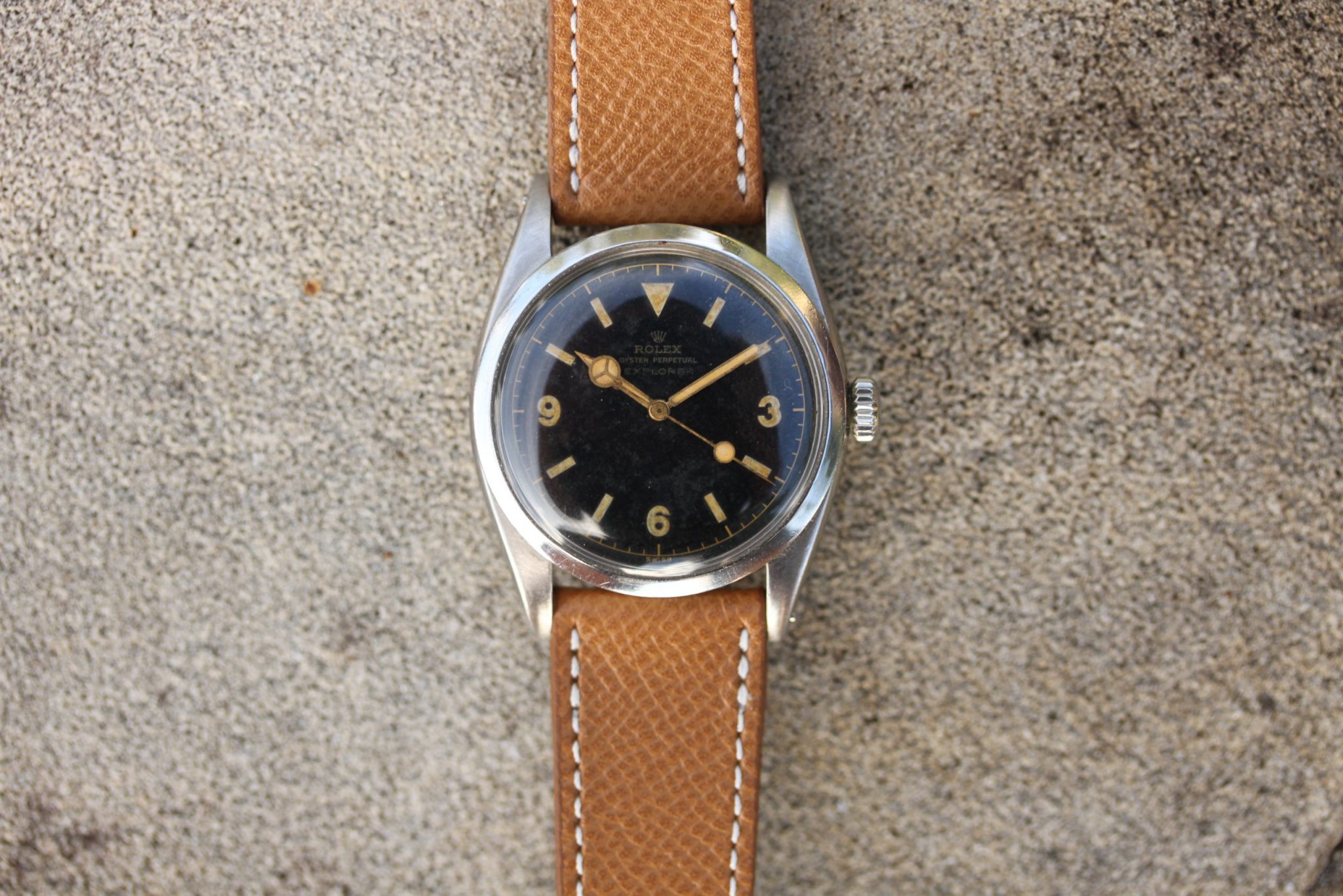 1953 Rolex Explorer ref. 6150 "Orange Patina, All Original" - Lunar ...