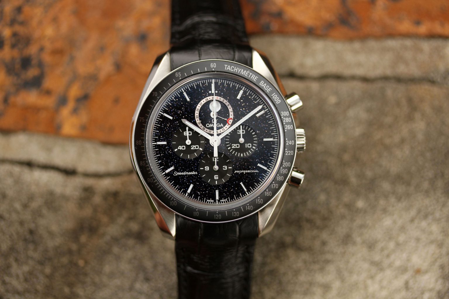 2017 Omega Speedmaster Moonphase ref. 311.33.44.32.01.001 “Aventurine ...