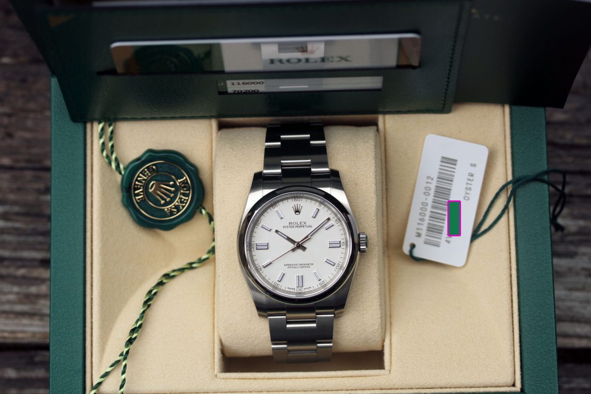 2018 Rolex OP 36 ref. 116000 "White Dial, Box & Papers" - Lunar Oyster ...