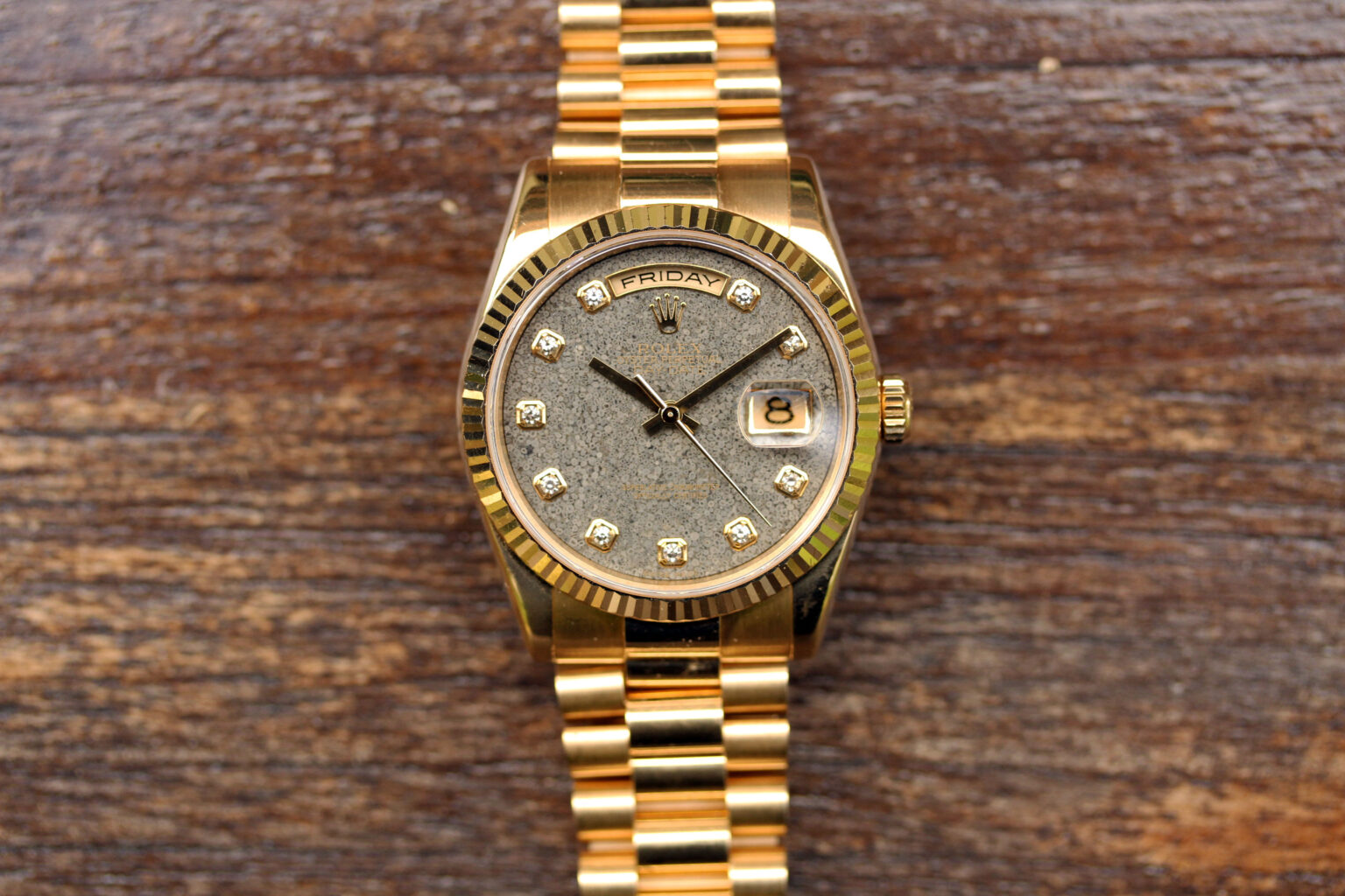 2006 Rolex Day-Date ref. 118238 “Jurassic Park” Ammonite Fossil Dial ...