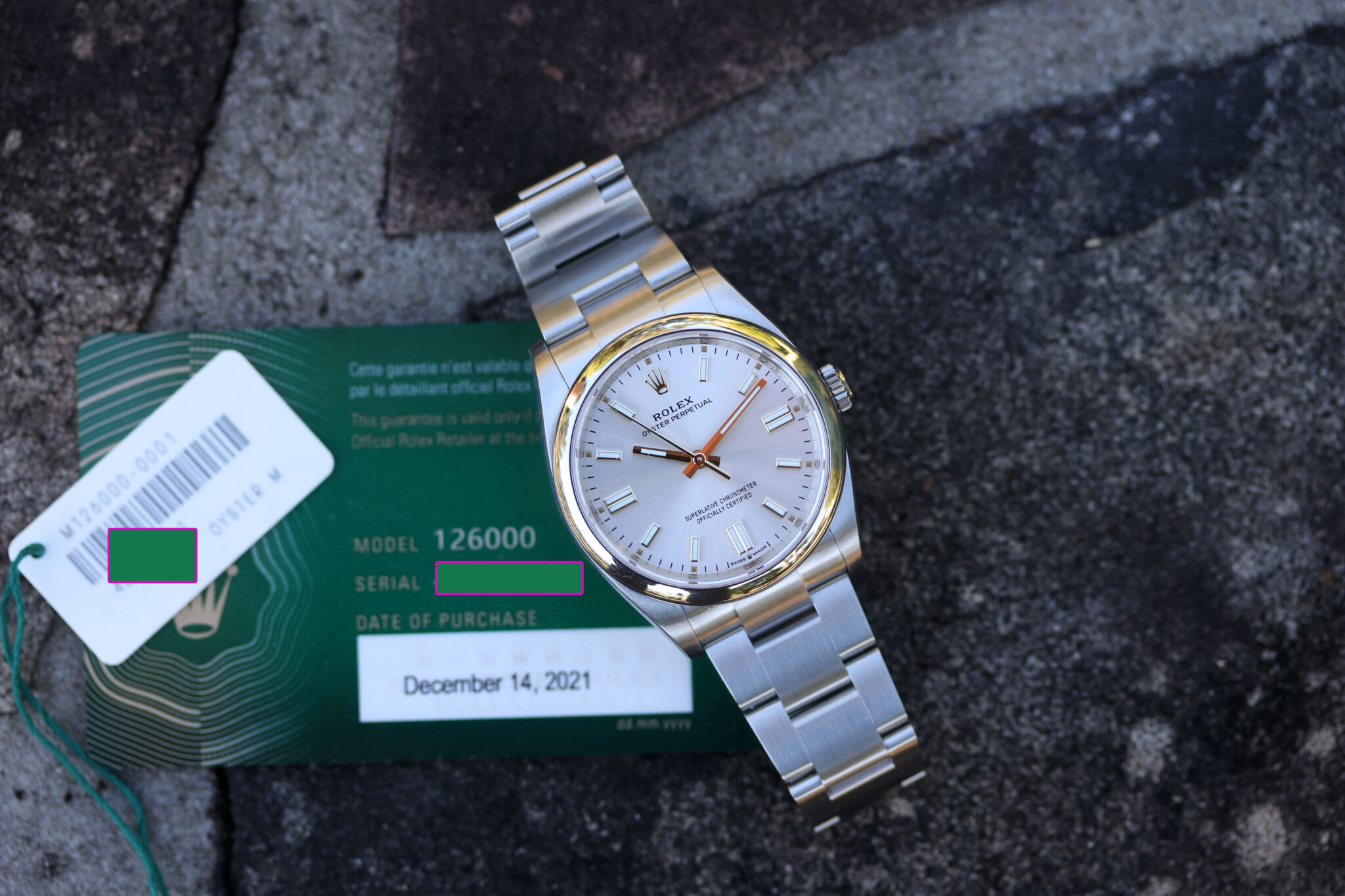 2021 Unworn Rolex OP 36 ref. 126000 “Silver Dial, Full Set” – Lunar ...