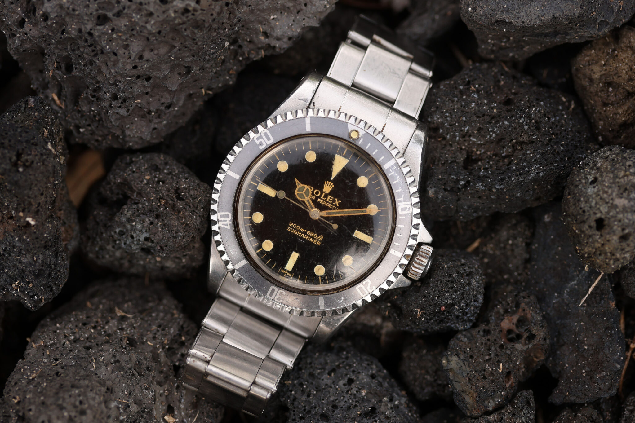 1963 Rolex Submariner ref. 5513 “Gilt Underline Dial, Raw and As Found ...