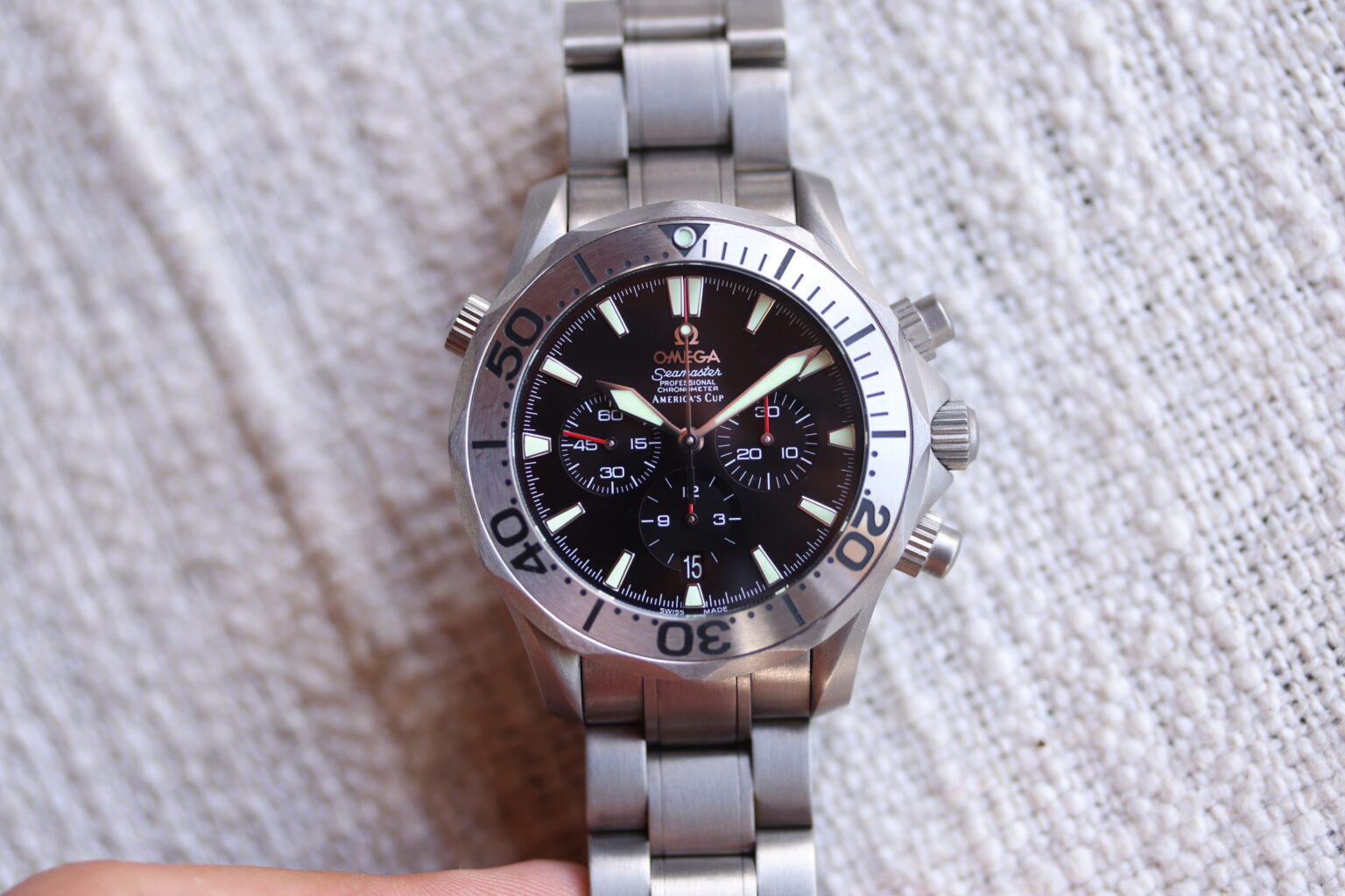 Omega Seamaster Chronograph America’s Cup “Titanium ref. 2293.50 ...