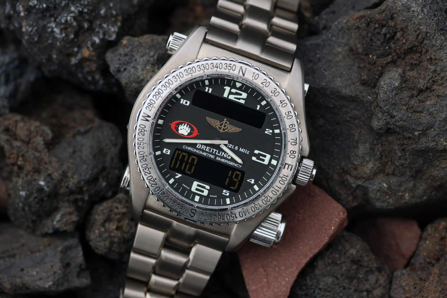 2006 Breitling Emergency ref. E76321 “Blackwater Logo Dial” – Lunar ...