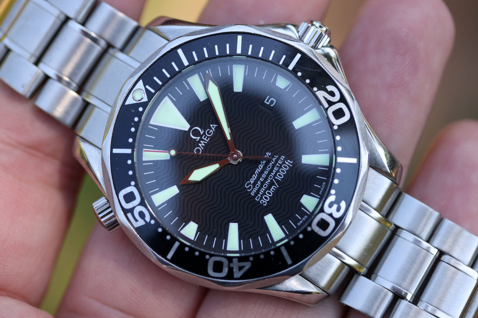 Omega Seamaster Automatic Full Size 2254.50 Black Wave Dial, Sword ...