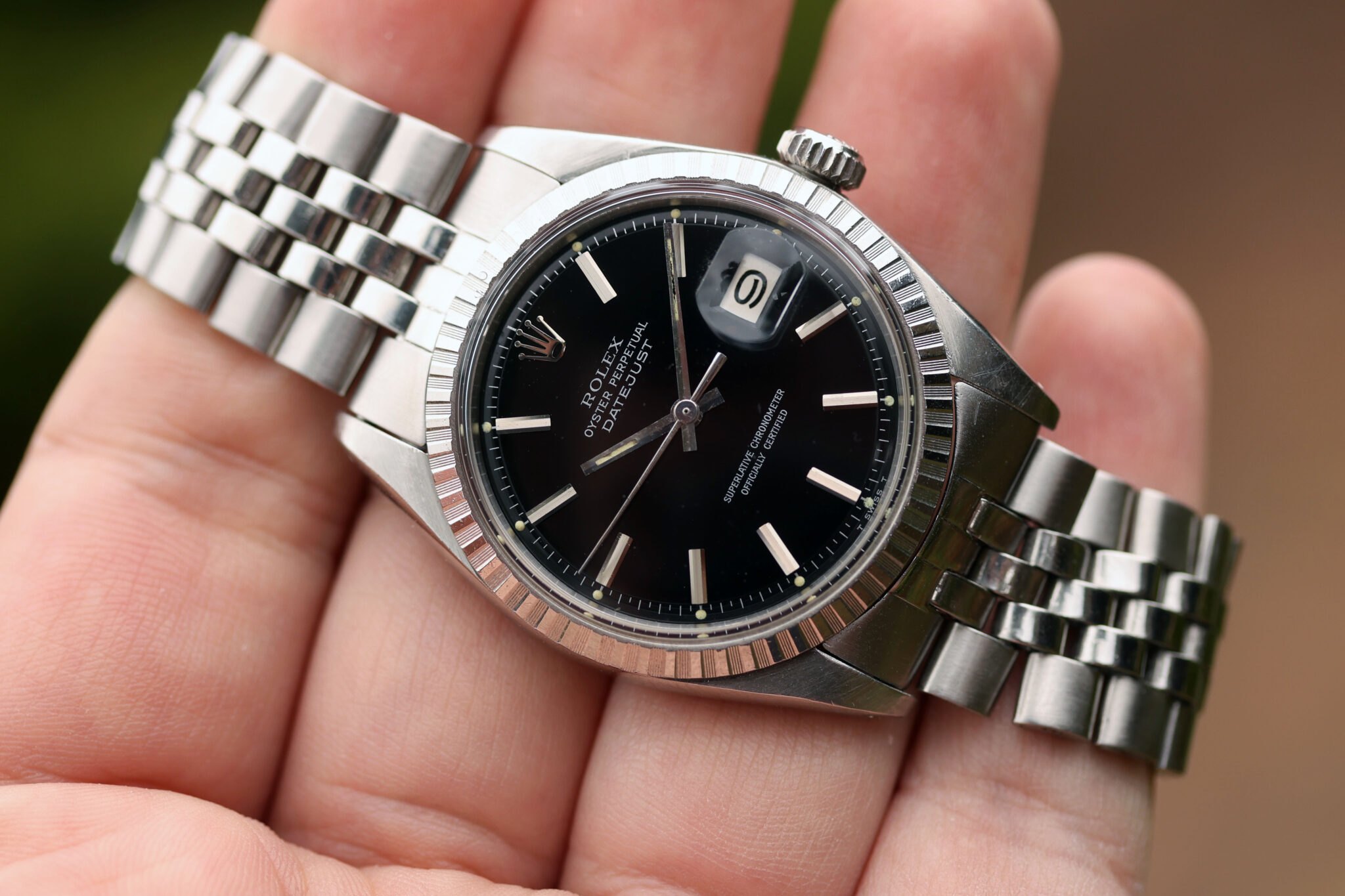 1973 Rolex DateJust ref. 1603 Black Glossy Dial - Lunar Oyster - Buying ...
