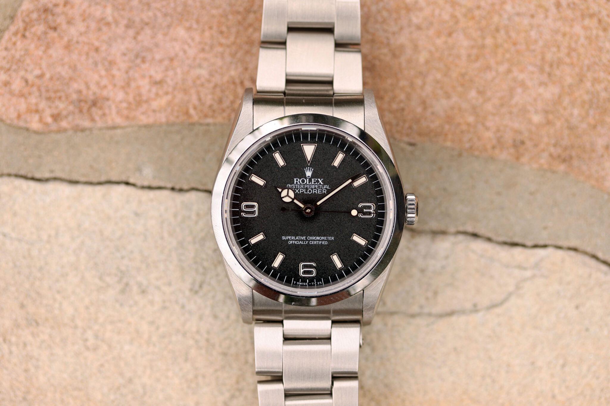 1991 Rolex Explorer 1 ref. 14270 "Holes Case, Papers" - Lunar Oyster ...