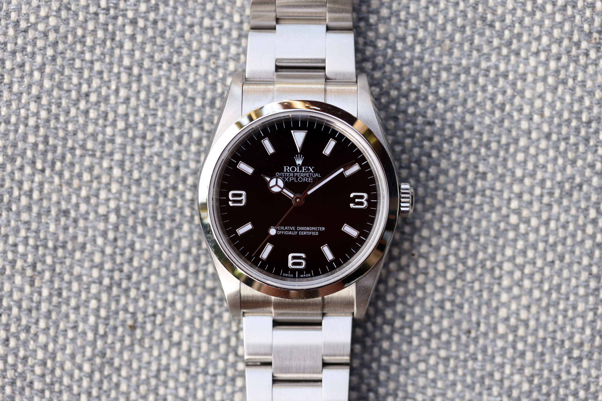 2005 Rolex Explorer 1 ref. 114270 36mm With Papers – Lunar Oyster – Buying and Selling