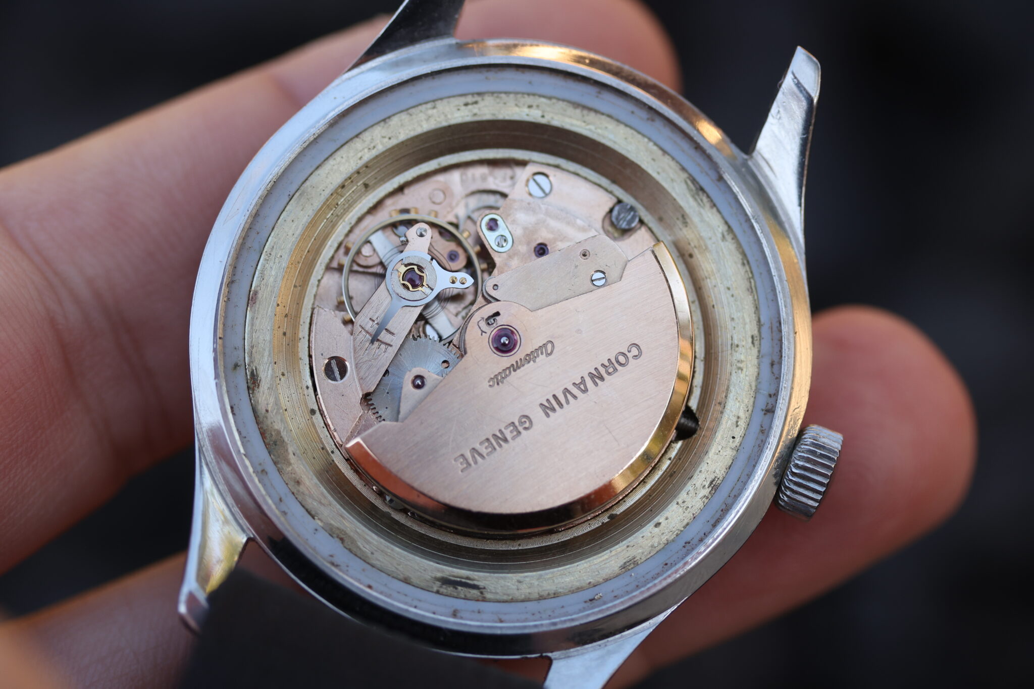 1950's Cornavin AMF P.810 Dive Watch with Anchor Dial - Lunar Oyster ...