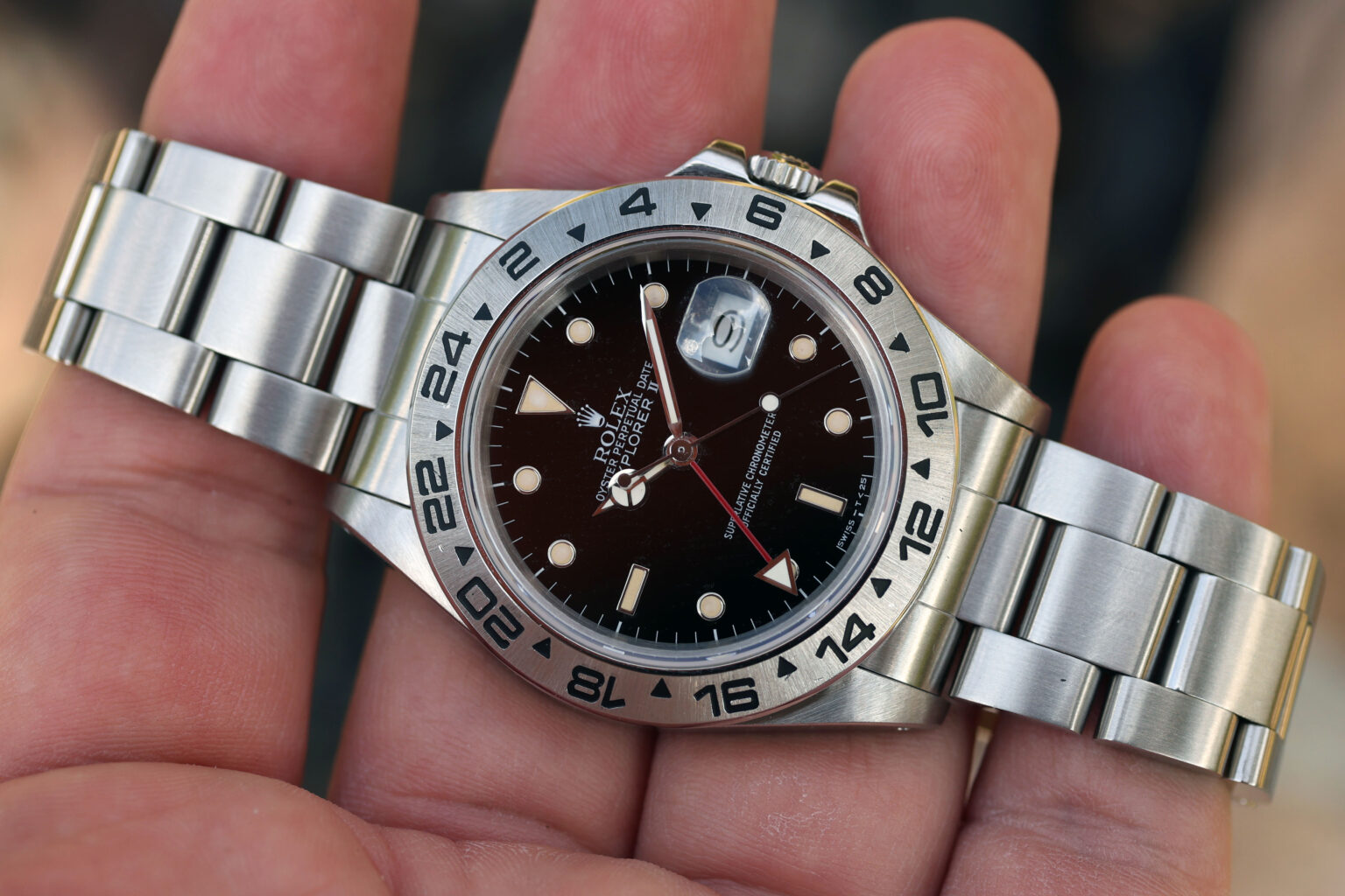 1985 Rolex Explorer 2 ref. 16550 Black Dial, Vivid Patina - Lunar ...