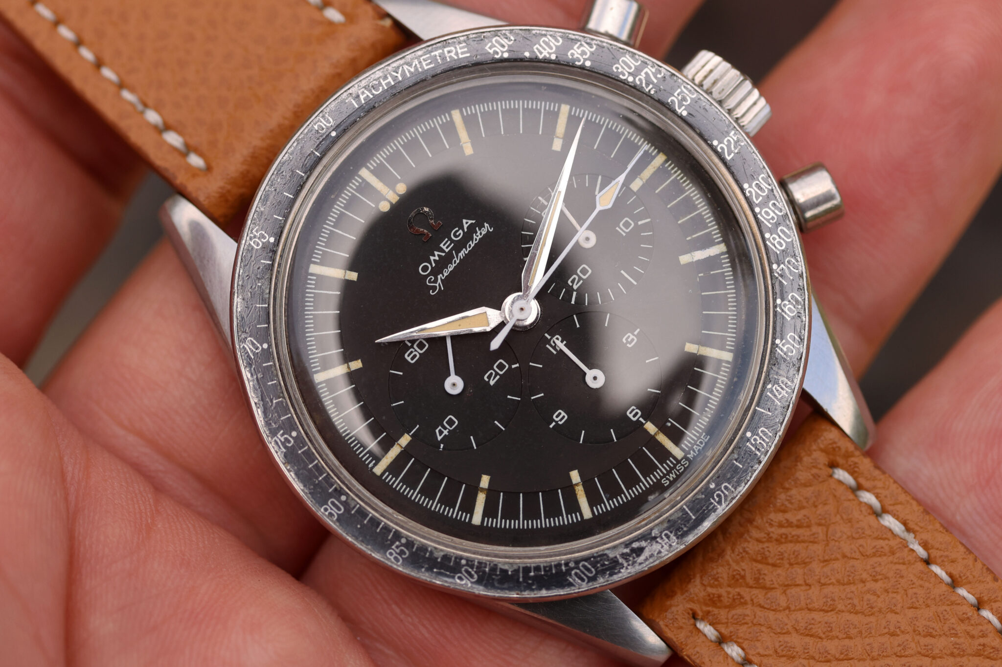 1963 Omega Speedmaster Straight Lug 105.002-62 Transitional Model ...