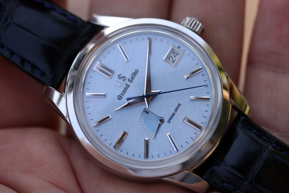 2020 Grand Seiko Elegance Spring Drive Skyflake SBGA407 - Lunar Oyster ...