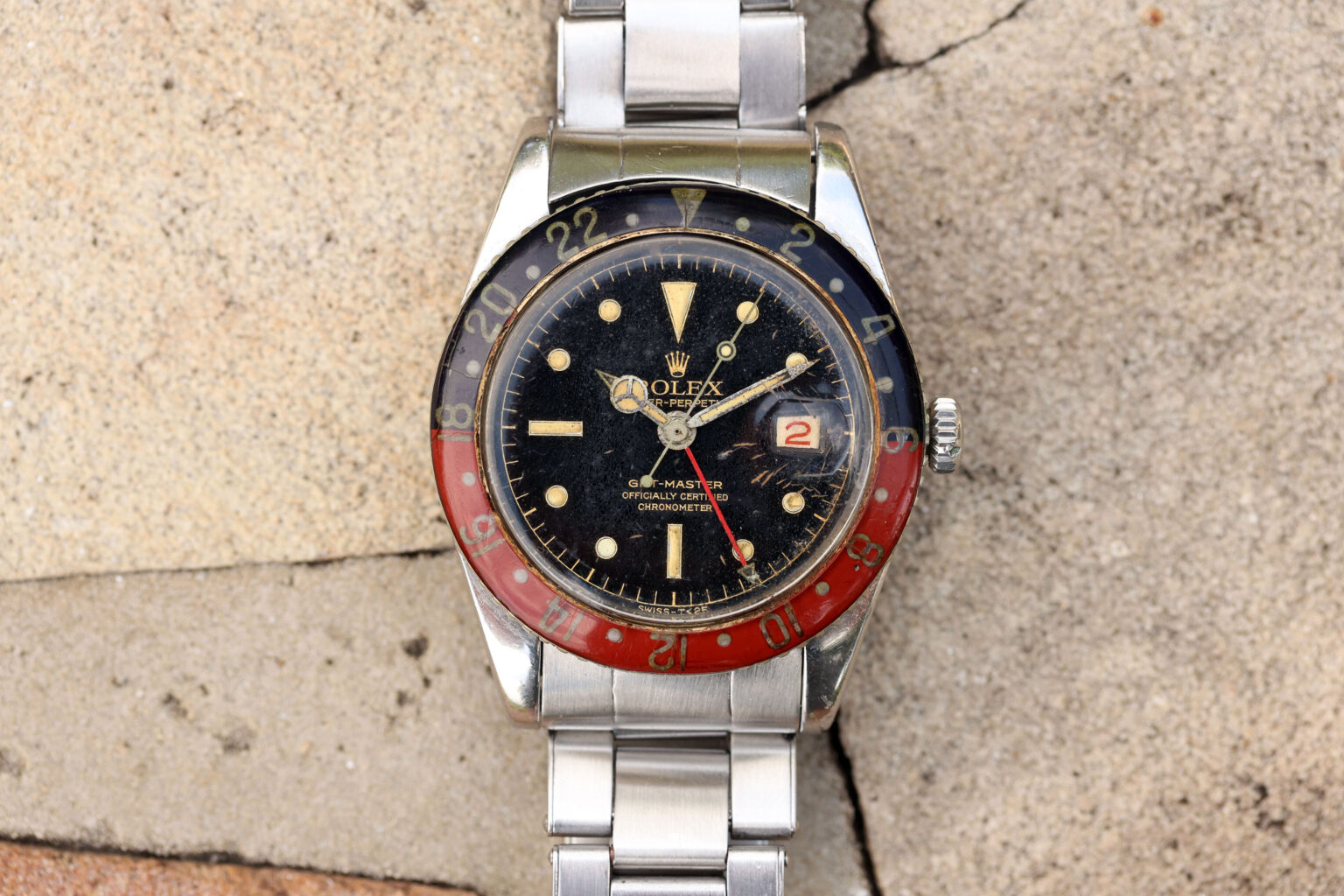 1958 Rolex GMT-Master Bakelite ref. 6542 Retailed by Serpico Y Laino ...