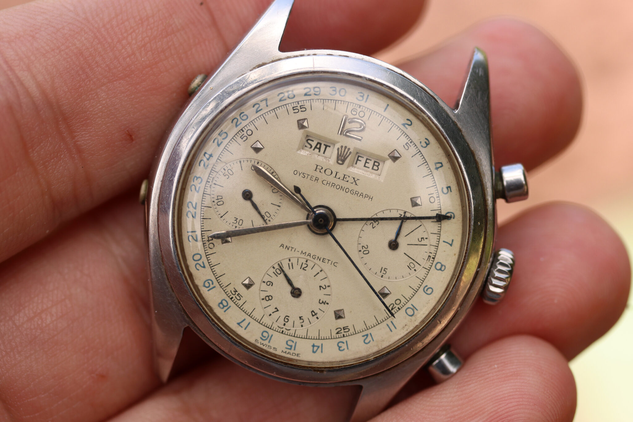 1952 Rolex Dato-Compax ref. 6036 Steel "Jean-Claude Killy" - Lunar ...