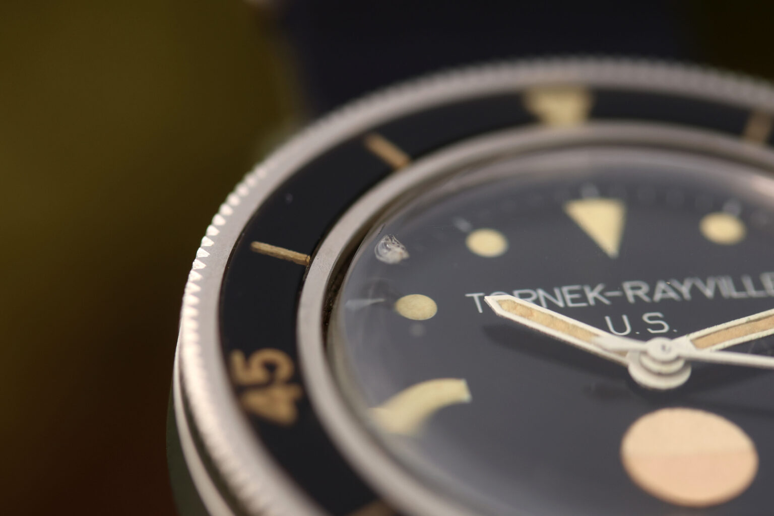 1964 Tornek Rayville TR-900 Diver’s US Navy Watch – Lunar Oyster ...