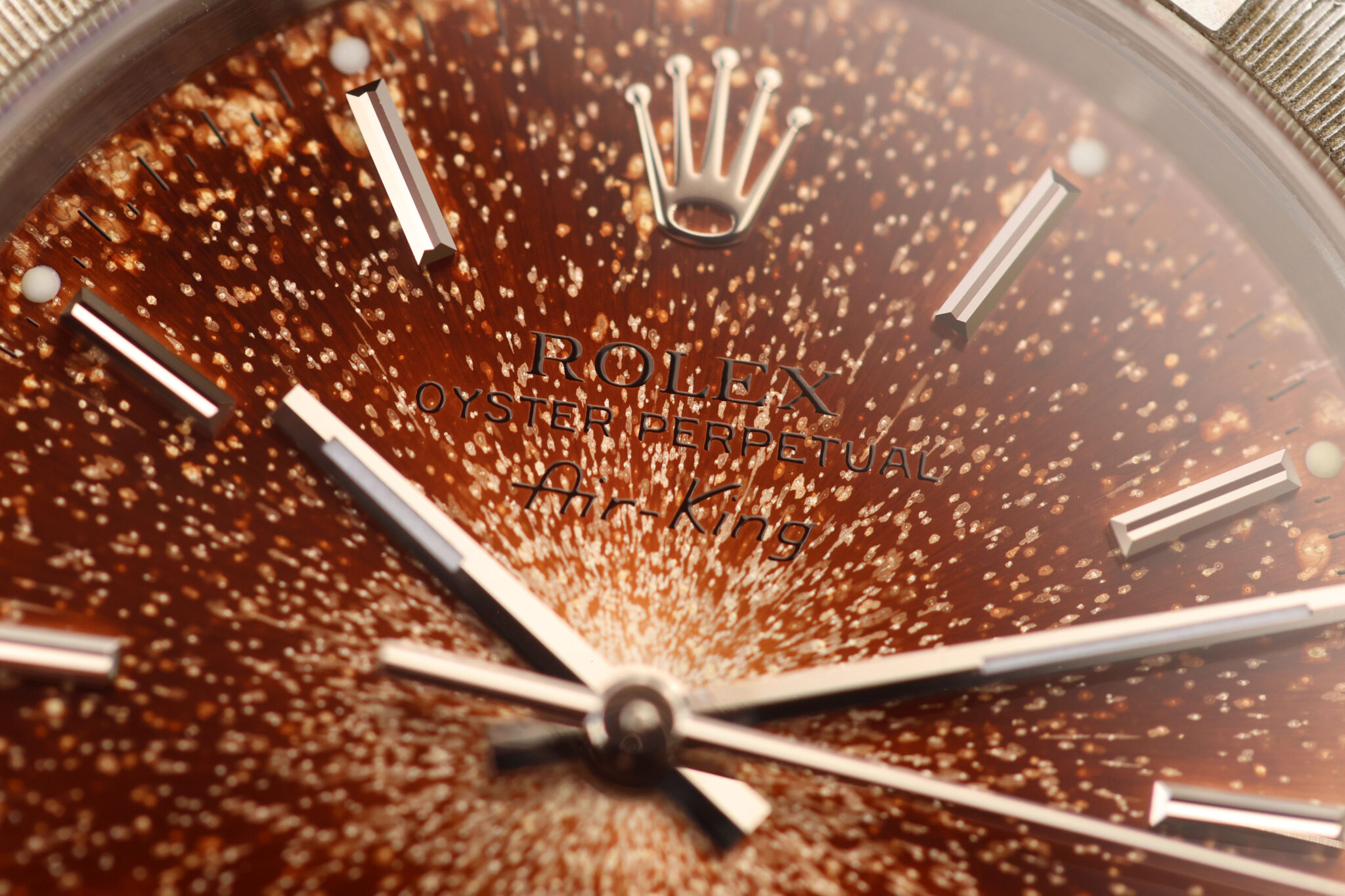 1999 Rolex Air-King ref. 14010 "Exploding Star Tropical Dial" - Lunar ...