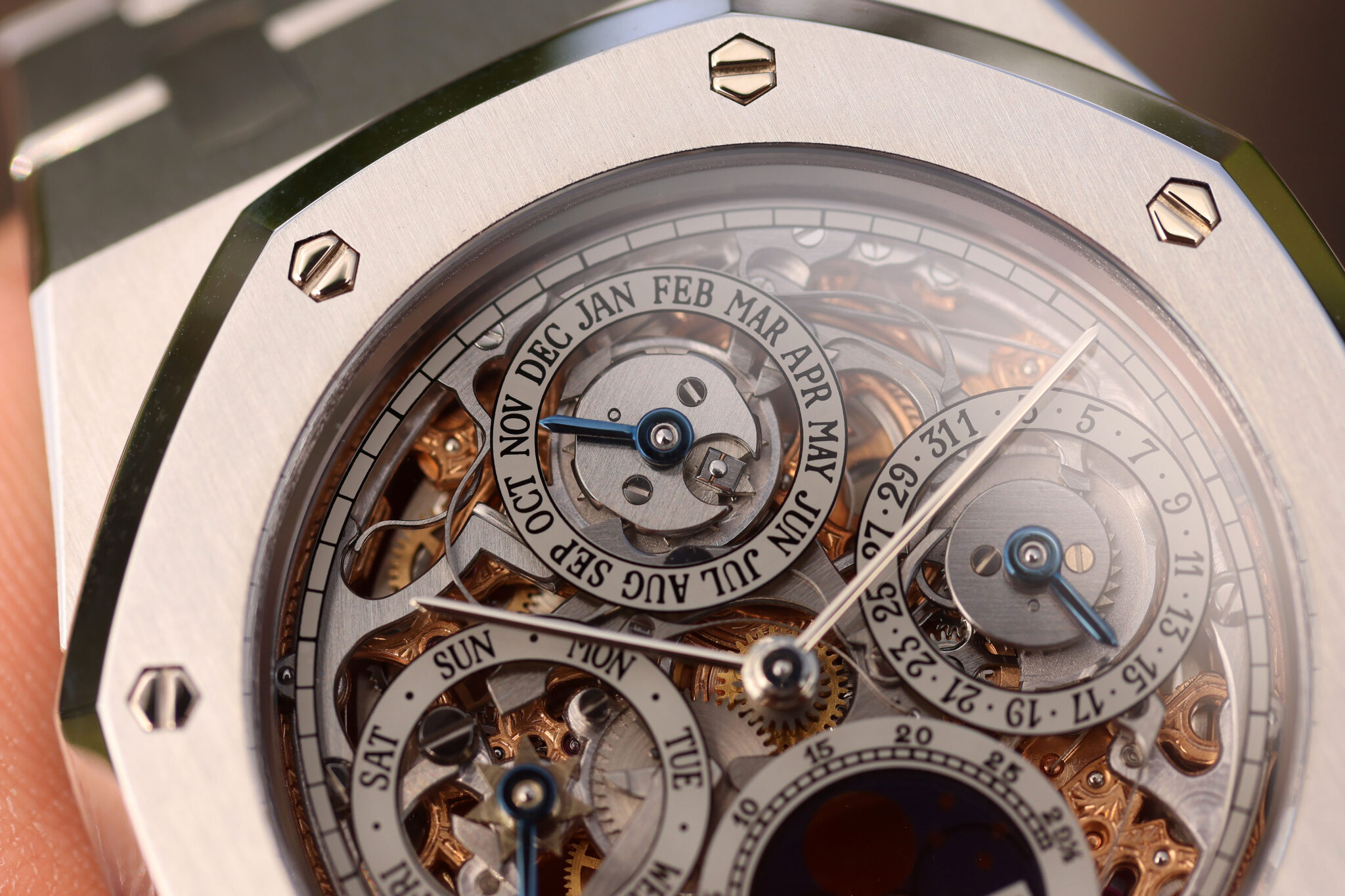 1994 Audemars Piguet Royal Oak Perpetual Skeleton ref. 25636ST Full Set - Lunar Oyster - Buying ...