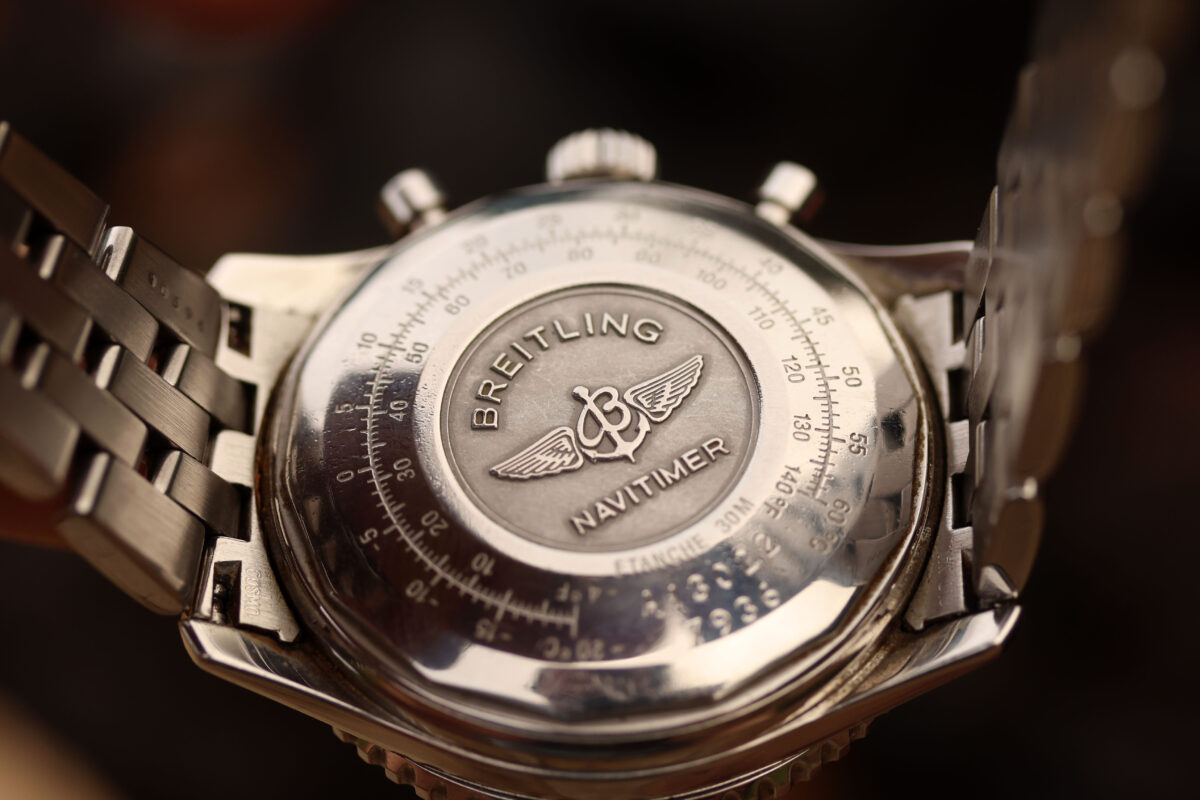 1996 Breitling 'Old Navitimer II" ref. A13022 Tropical Dial, B&P ...