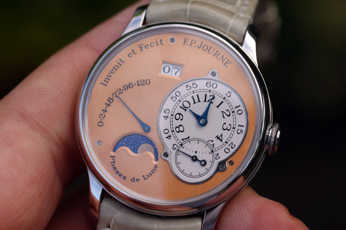 F.P. Journe Octa Lune "L" 38mm Platinum, Brass, Salmon Dial 03L - Lunar ...